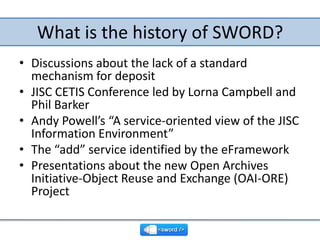Module 1 - An Introduction To SWORD | PPT
