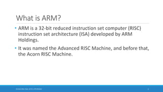 Embedded Systems (18EC62) - ARM - 32-Bit Microcontroller (Module 1) | PDF