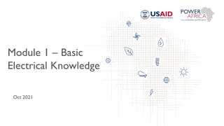 Module 1 - Basic Electricity and Equipments | PDF