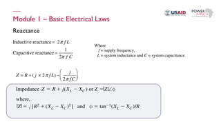 Module 1 - Basic Electricity and Equipments | PDF