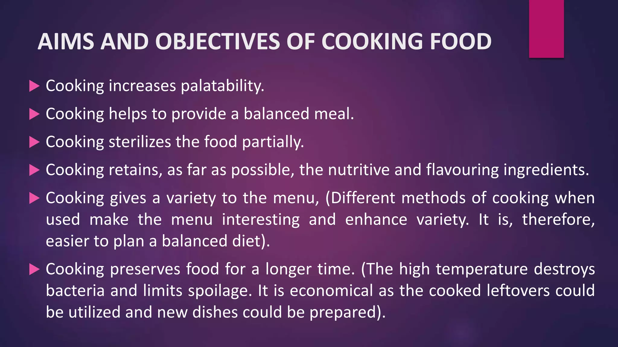 BTHM Module 1 basics of food production theory | PPTX