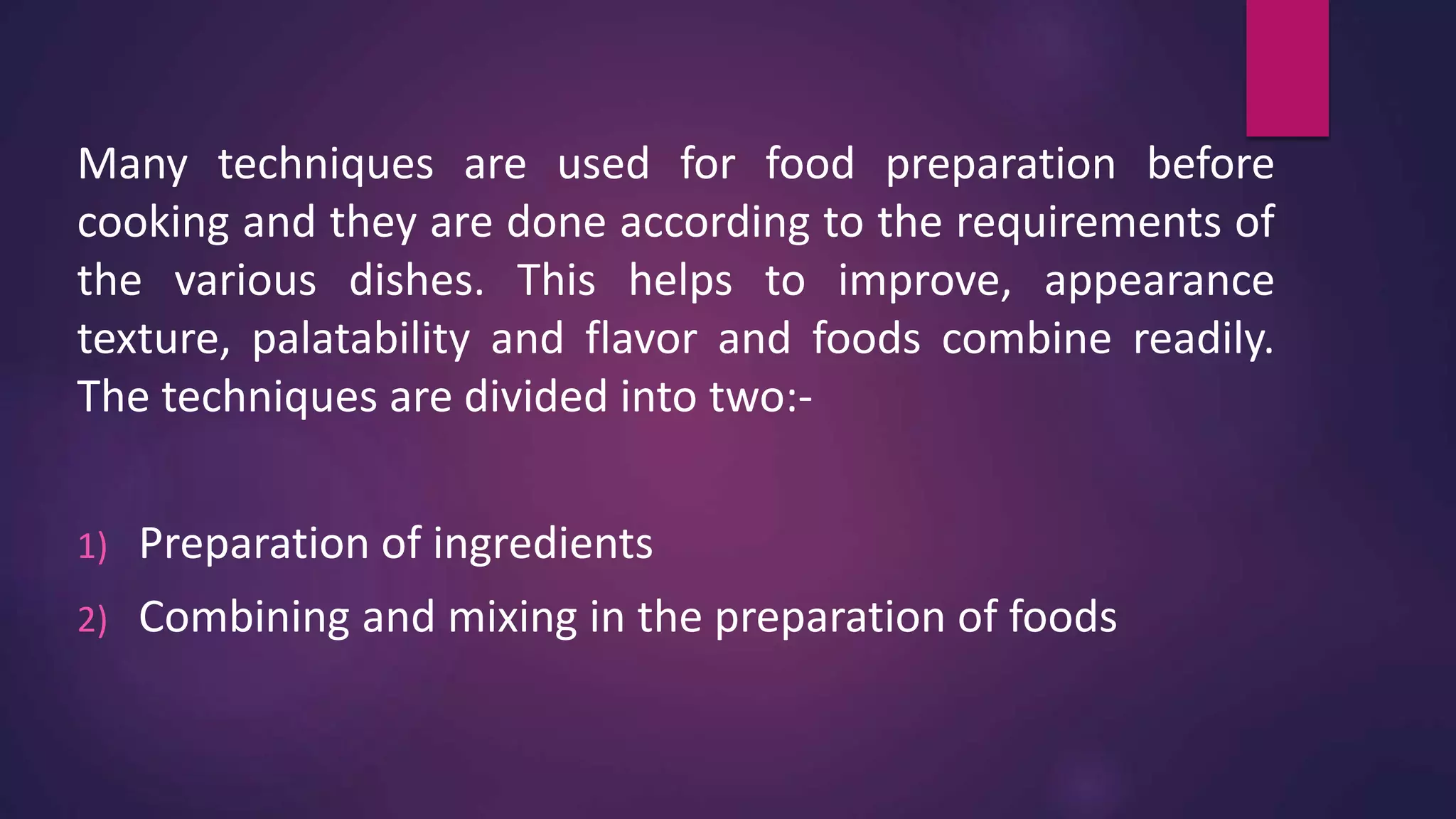 BTHM Module 1 basics of food production theory | PPTX
