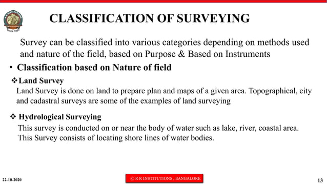 Module 1 basic surveying | PPTX | Civil Engineering Industry | Industries