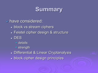 Module 1-Block Ciphers and the Data Encryption Standard.pptx