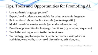 Module 1: Building Academic Language | PPTX