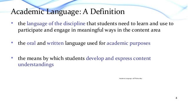 Module 1: Building Academic Language