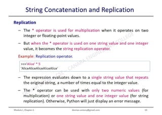 Python Programming ADP VTU CSE 18CS55 Module 1 Chapter 1 | PDF