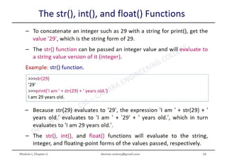 Python Programming ADP VTU CSE 18CS55 Module 1 Chapter 1 | PDF