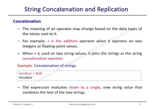 Python Programming ADP VTU CSE 18CS55 Module 1 Chapter 1 | PDF