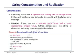 Python Programming ADP VTU CSE 18CS55 Module 1 Chapter 1 | PDF