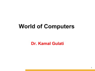 Basic of Computer Introduction - World of Computers | PPT
