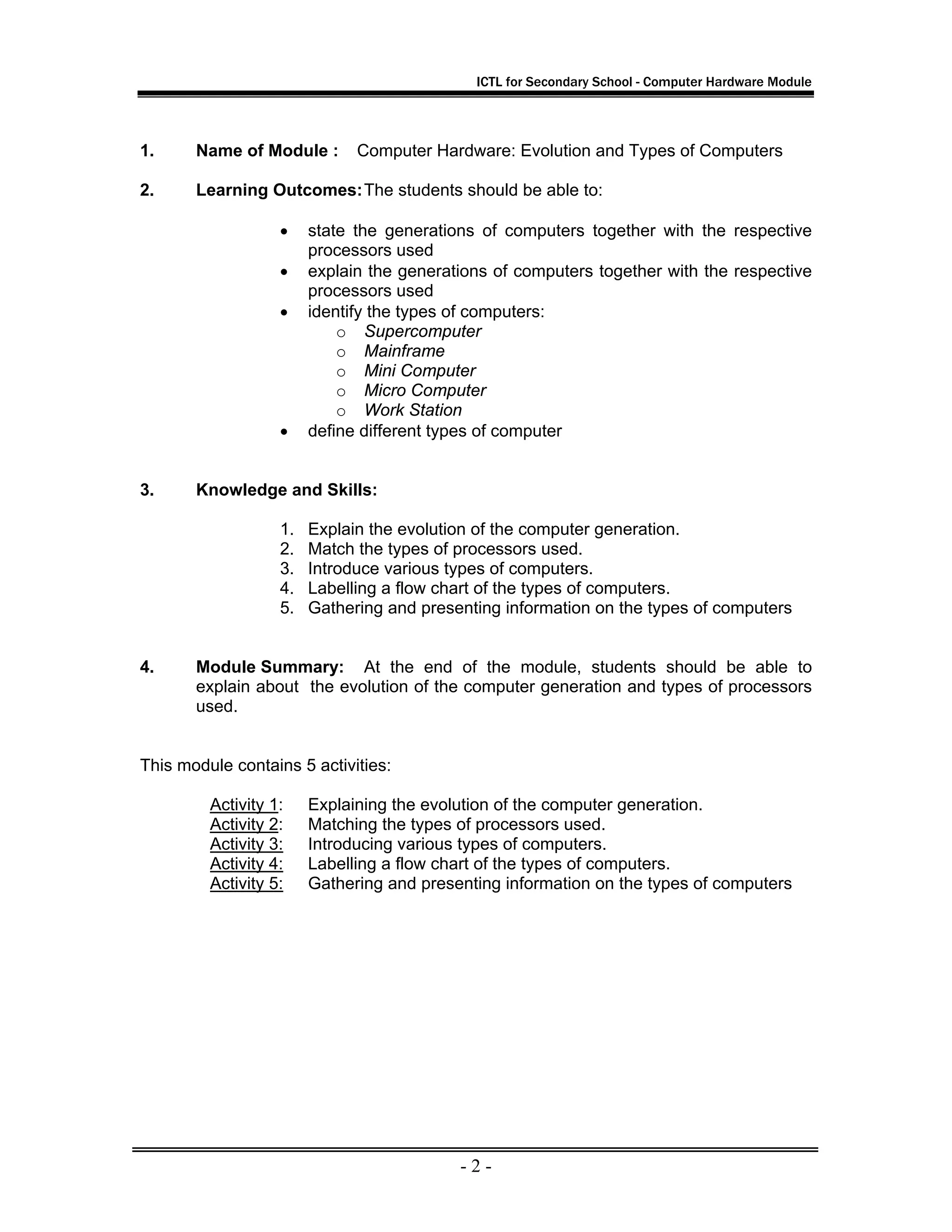 Module1 computer evolution | PDF