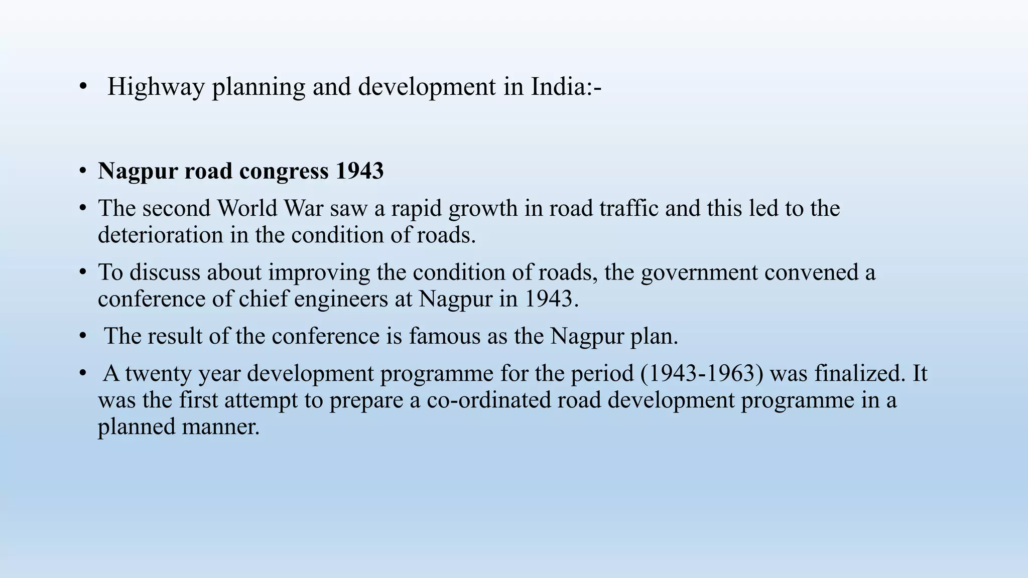 Module 1(highway planning and scope of highway engineering) | PDF