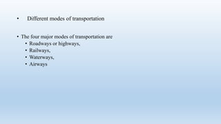 Module 1(highway planning and scope of highway engineering) | PDF
