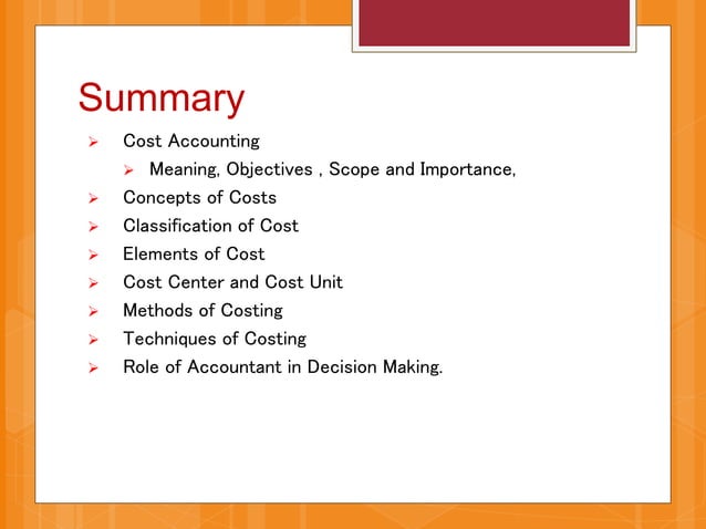 Module 1 - cost and management accounting.pptx | Business Accounting & Finance | Business