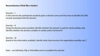 DNS introduction and exercises covering records | PPT