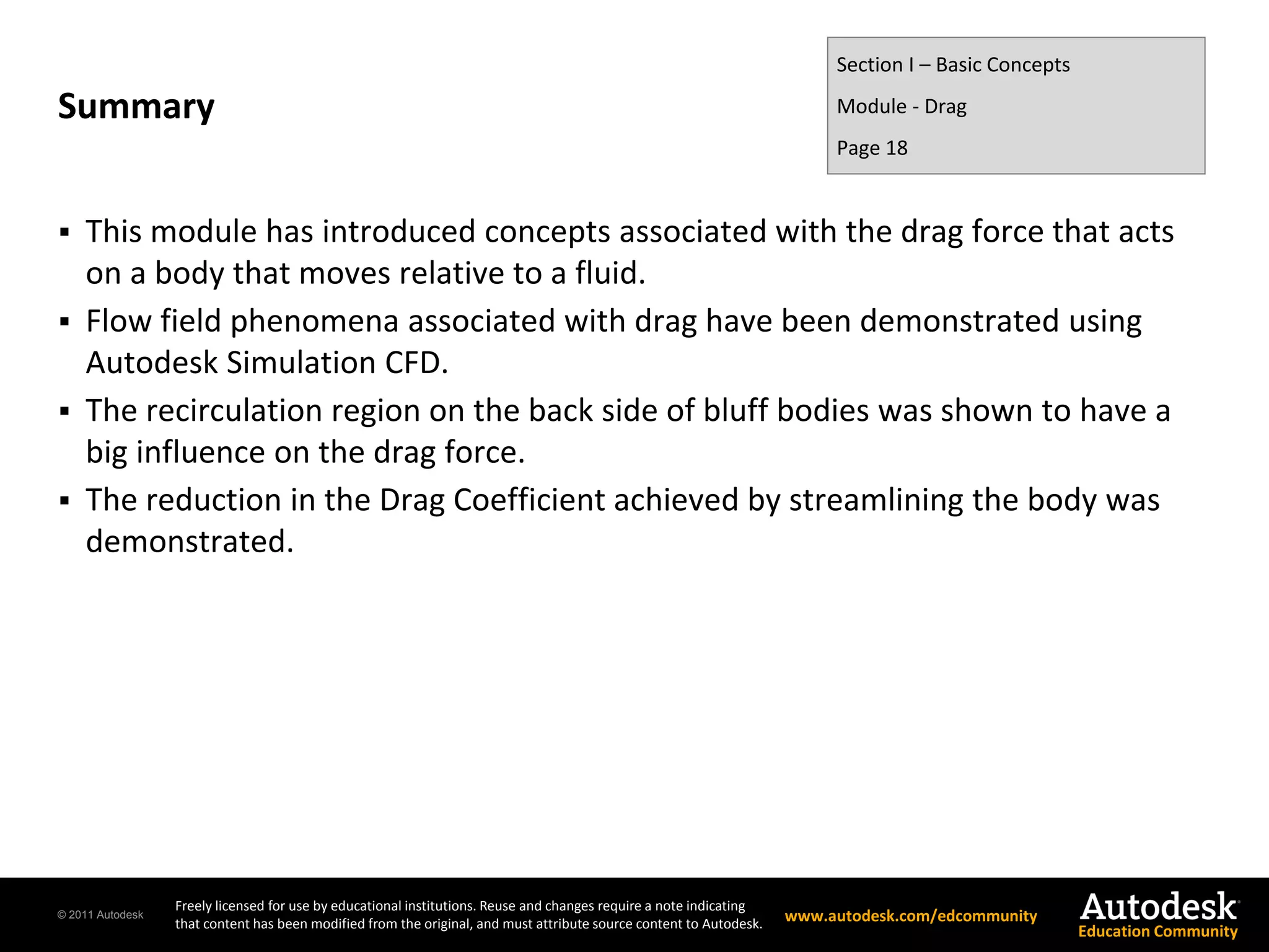 Drag Force and SimulationCFD (Module 1) | PDF