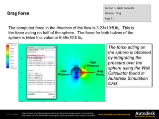 Drag Force and SimulationCFD (Module 1) | PDF