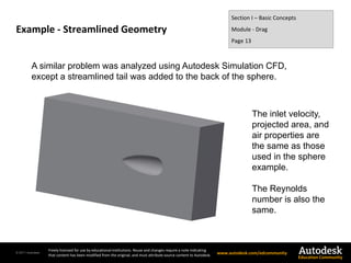 Drag Force and SimulationCFD (Module 1) | PDF