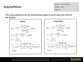 Drag Force and SimulationCFD (Module 1) | PDF
