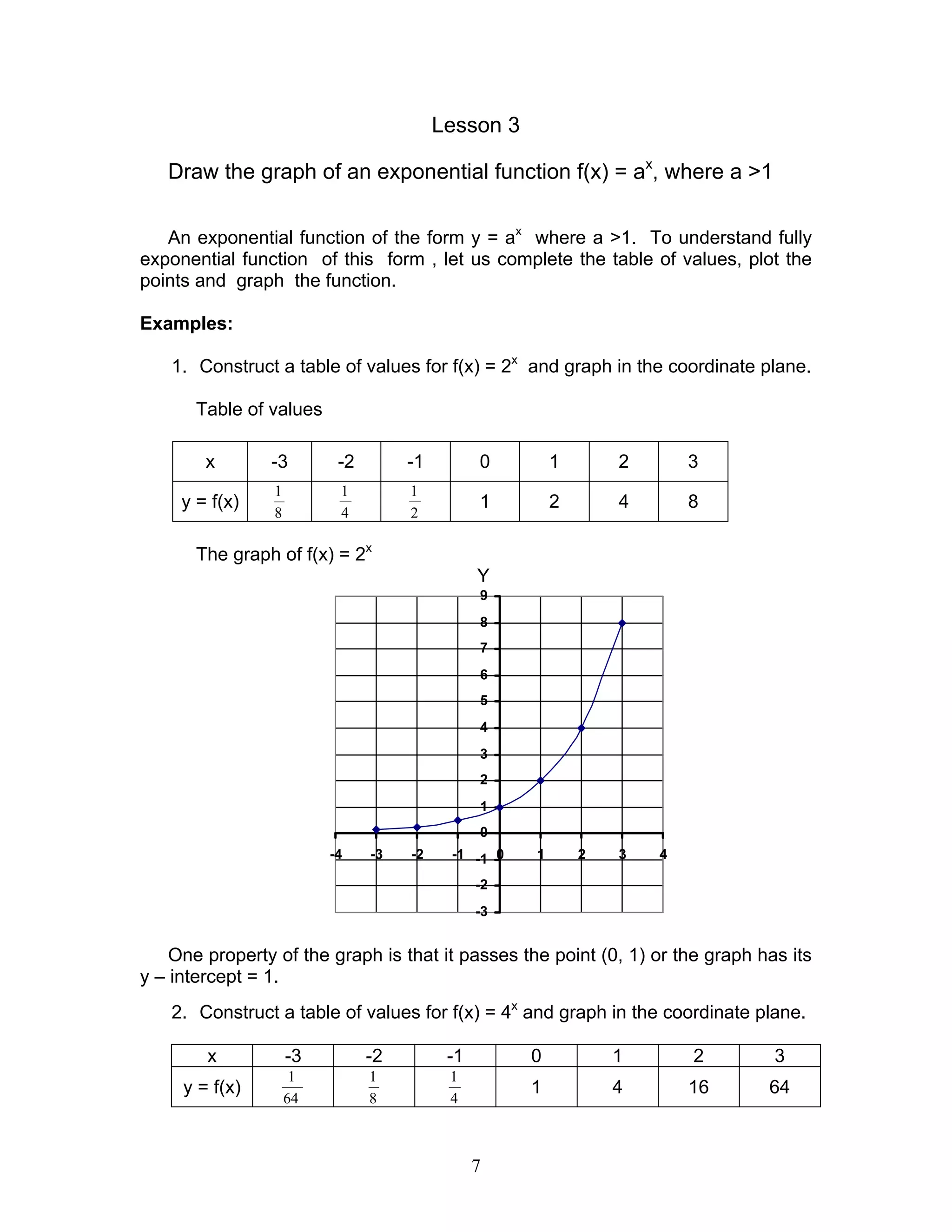 Module1 exponential functions | PDF