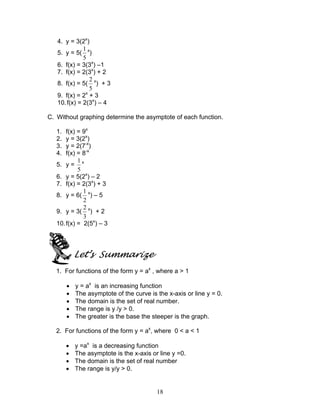 Module1 exponential functions | PDF