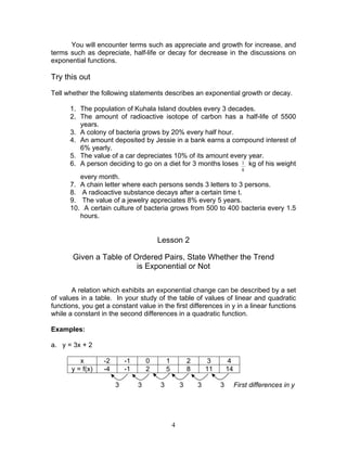 Module1 exponential functions | PDF