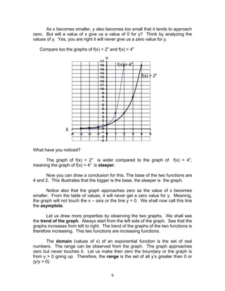 Module1 exponential functions | PDF