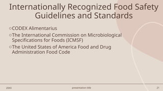 Providing Safe Food and the Philippine Food Safety Framework | PPTX