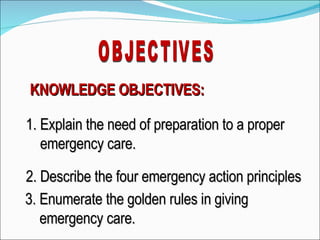 Module 1 Guidelines In Giving Emergency Care | PPT