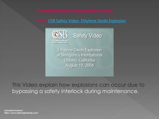 Hazardous areas series( Module1 of 18) - What is hazardous area and explosion triangle | PDF