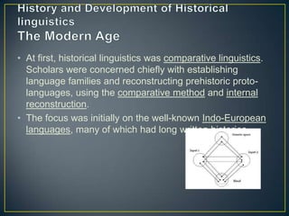 Module1 historical linguistics-part2 | PPT