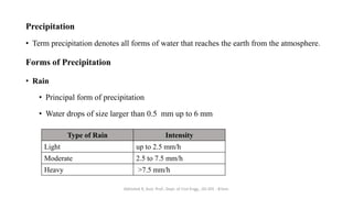 Module 1 Hydrology-Precipitation | PPT