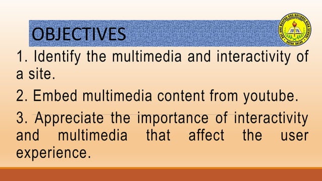MODULE 1- INTERACTIVE MULTIMEDIA - Copy.pptx | Home Entertainment Systems | Consumer Electronics