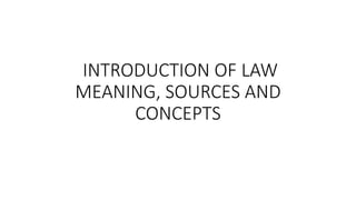 INTRODUCTION TO LAW FOR ENGINEERS | PPTX