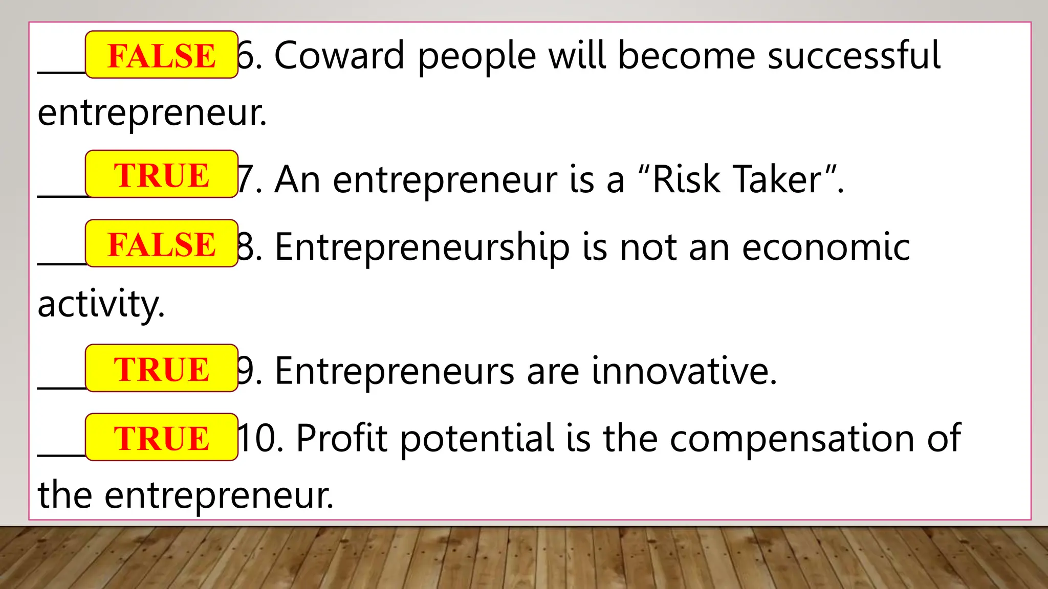 MODULE 1 - INTRODUCTION TO ENTREPRENEURSHIP | PPTX