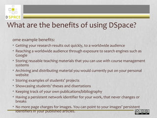 Module 1 introduction of Dspace | PPT