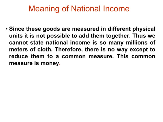 Module 1 introduction-national income concepts & agrregates | PPT