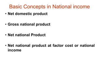 Module 1 introduction-national income concepts & agrregates | PPT