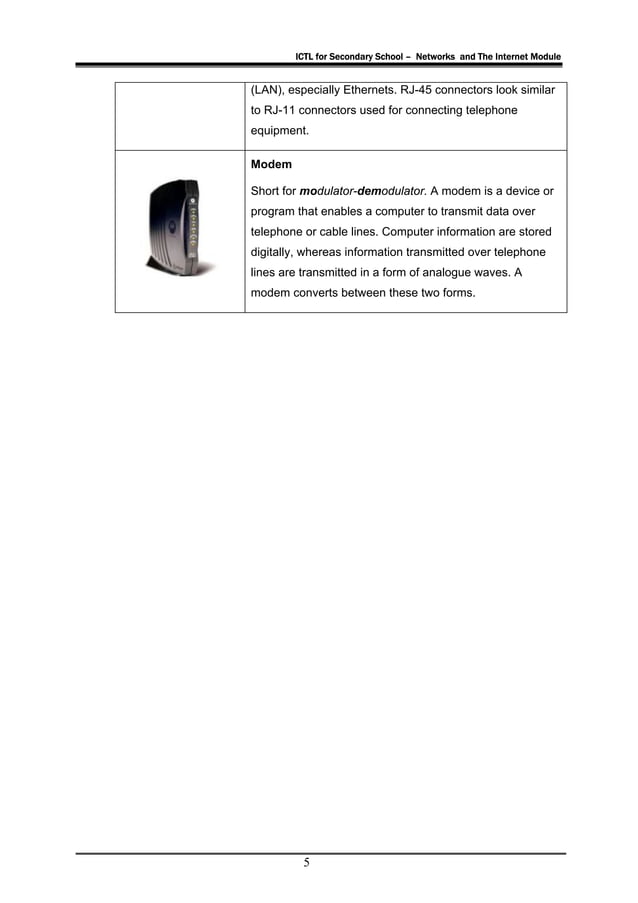 Module 1 Introduction to Network | PDF