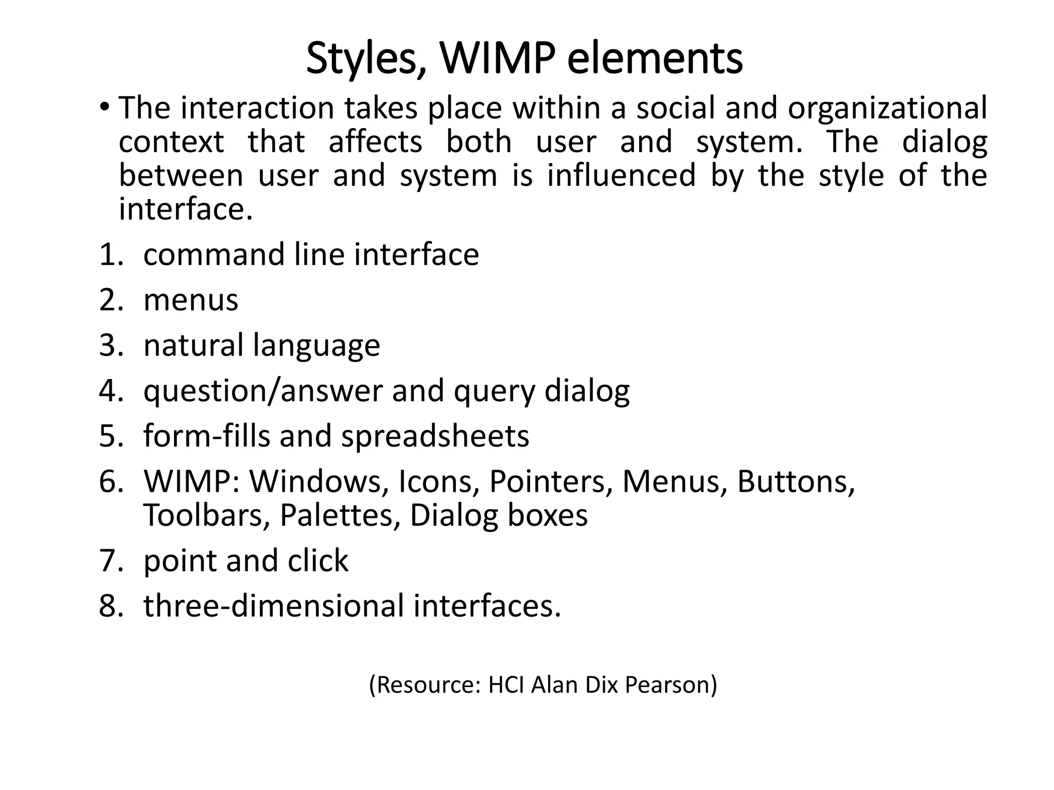 HUMAN MACHINE INTERACTION | PPT