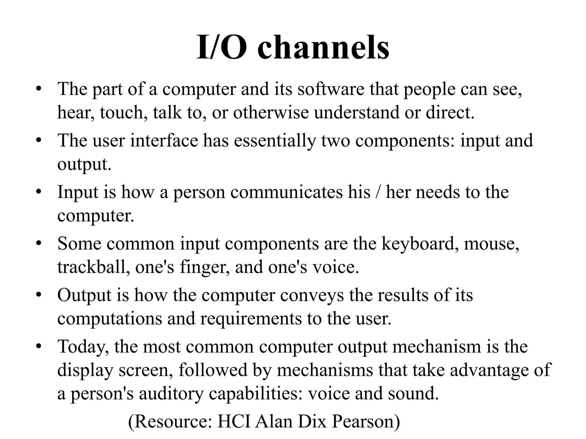 HUMAN MACHINE INTERACTION | PPT