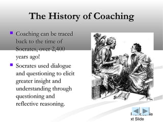 Module 1 introduction to coaching | PPT