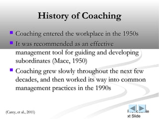 Module 1 introduction to coaching | PPT
