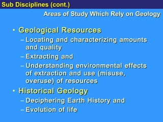 Module 1 introduction to geology | PPT | Geology | Science