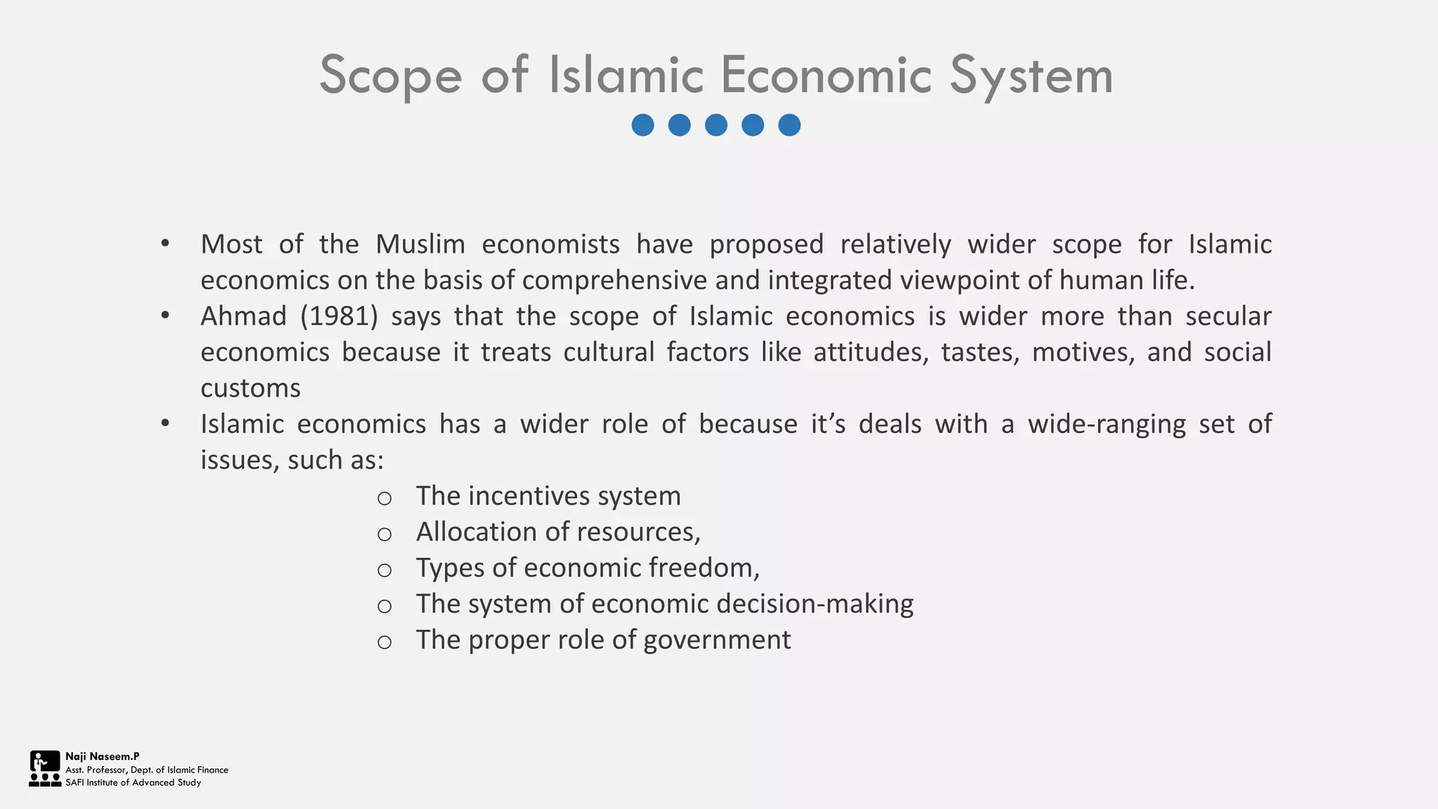 Introduction to Islamic Economics | Part 1 | Fundamentals of Islamic ...