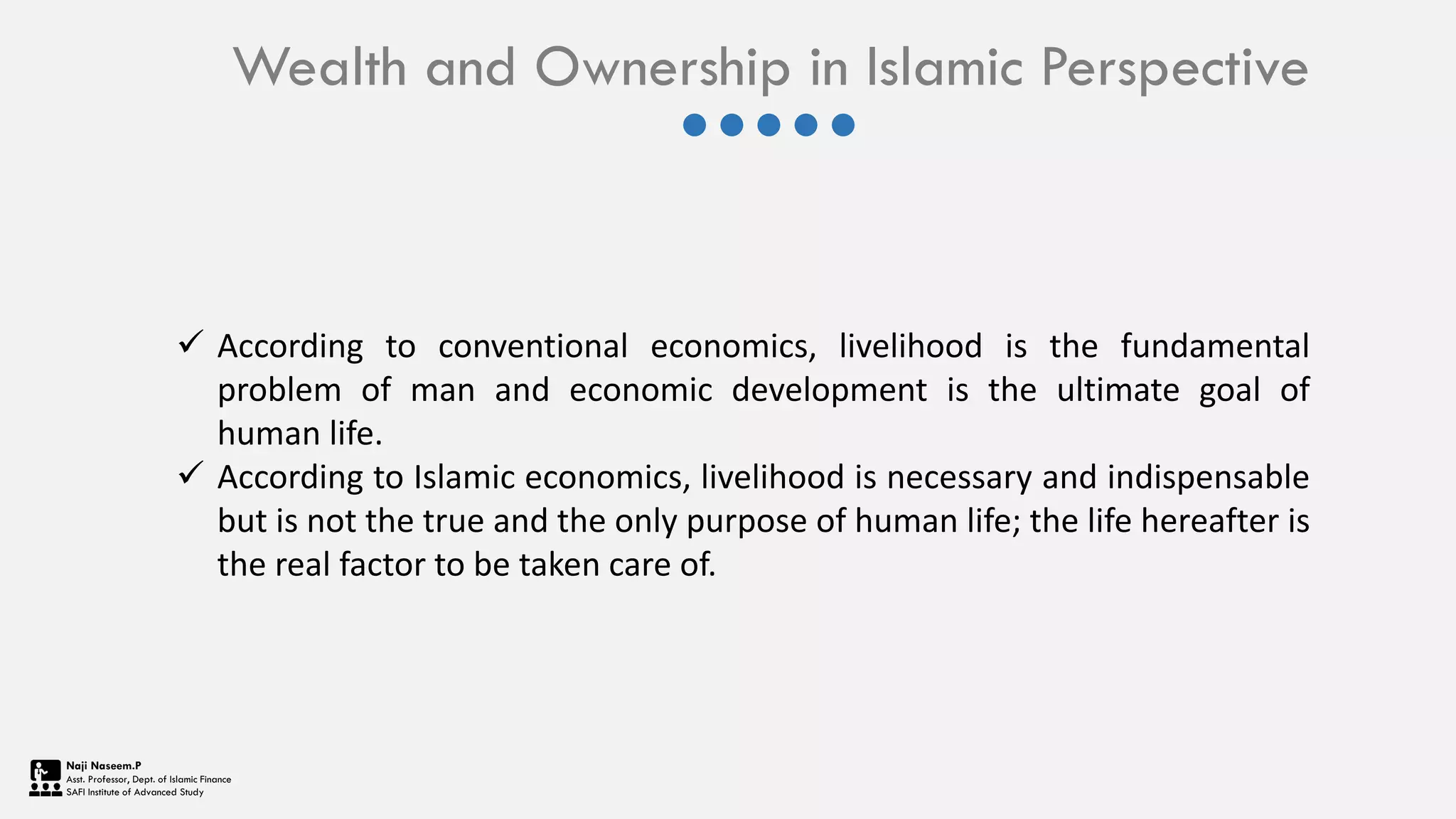 Introduction to Islamic Economics | Part 1 | Fundamentals of Islamic ...