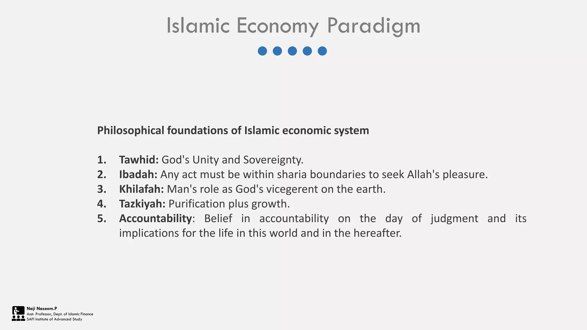 Introduction to Islamic Economics | Part 1 | Fundamentals of Islamic ...