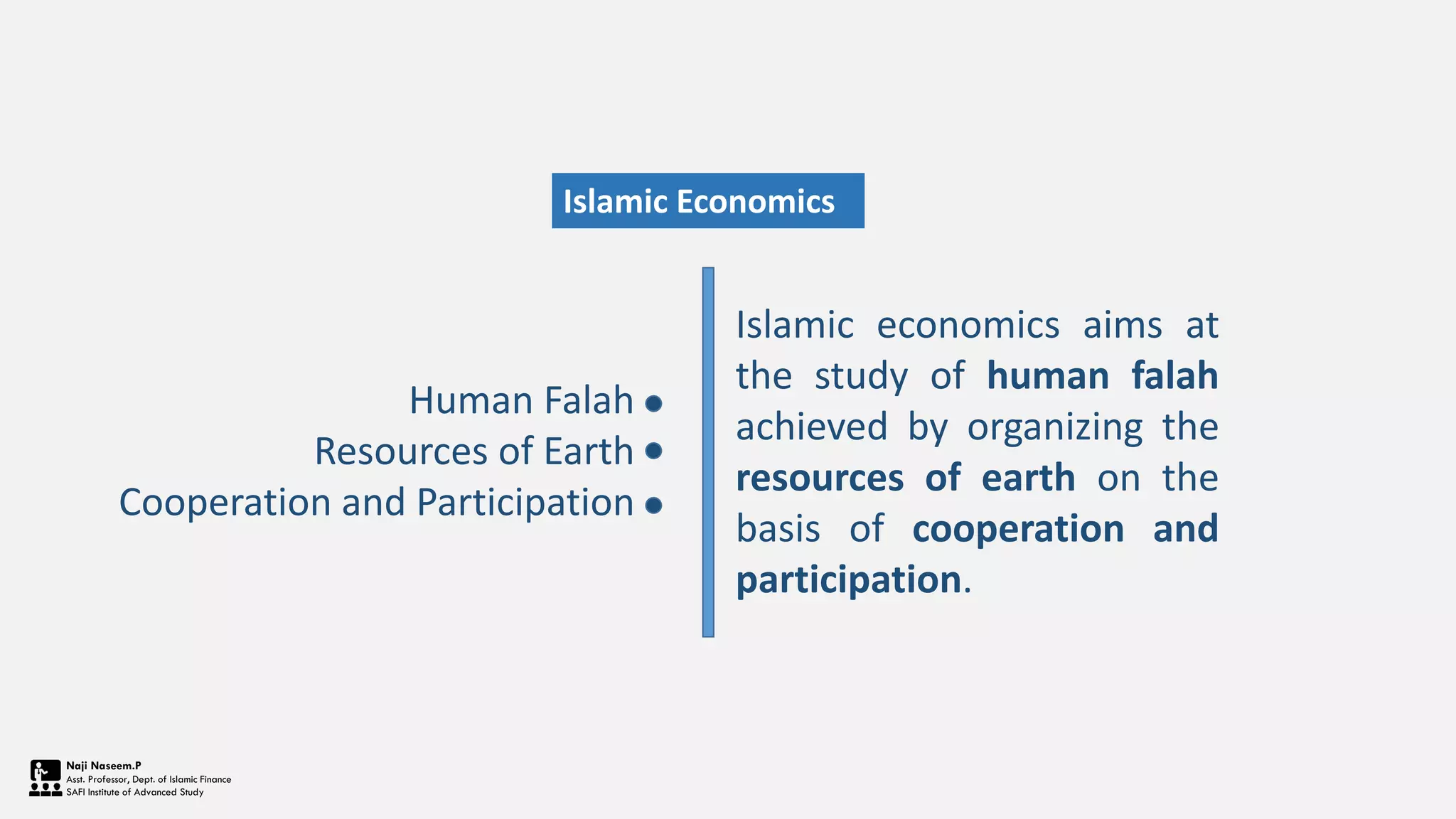 Introduction to Islamic Economics | Part 1 | Fundamentals of Islamic ...