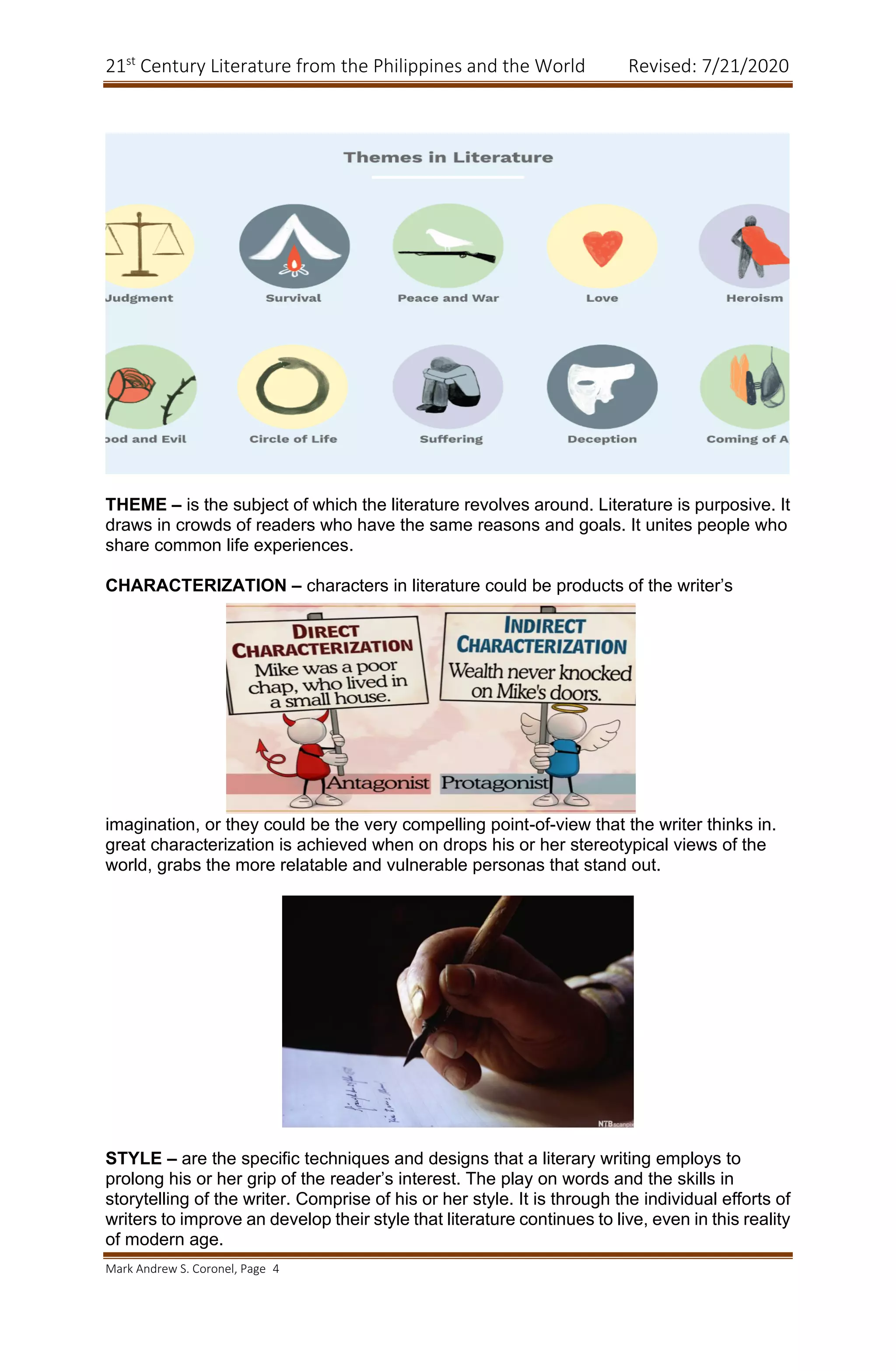 Module 1 introduction to literature | PDF